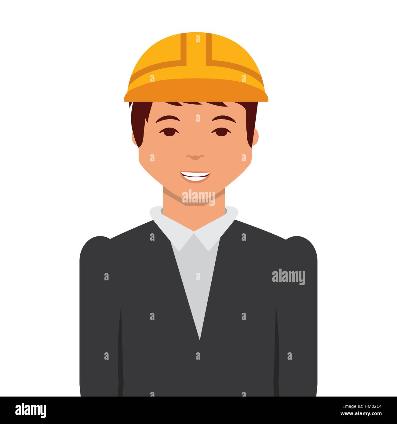 engineer cartoon icon over white background. under construction concept ...