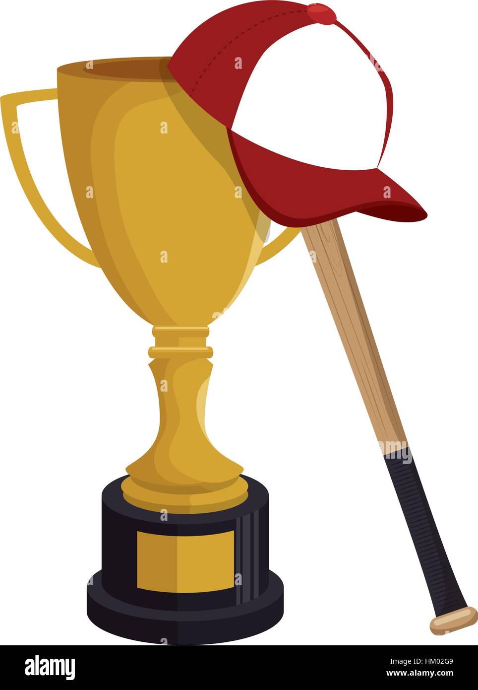 baseball trophy award sport vector illustration design Stock Vector ...