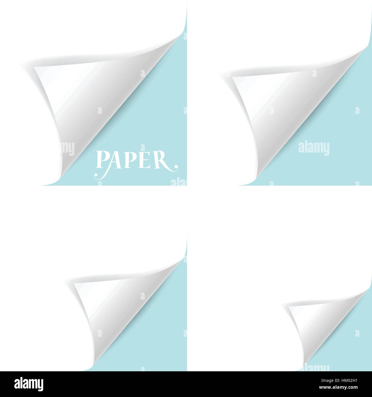Paper Corner Folds. Vector illustration Stock Vector Image & Art - Alamy