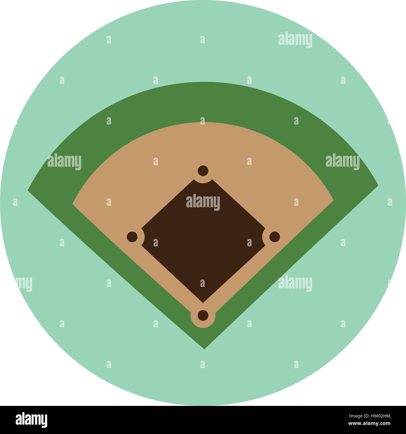 Baseball camp diamond icon vector hi-res stock photography and images ...