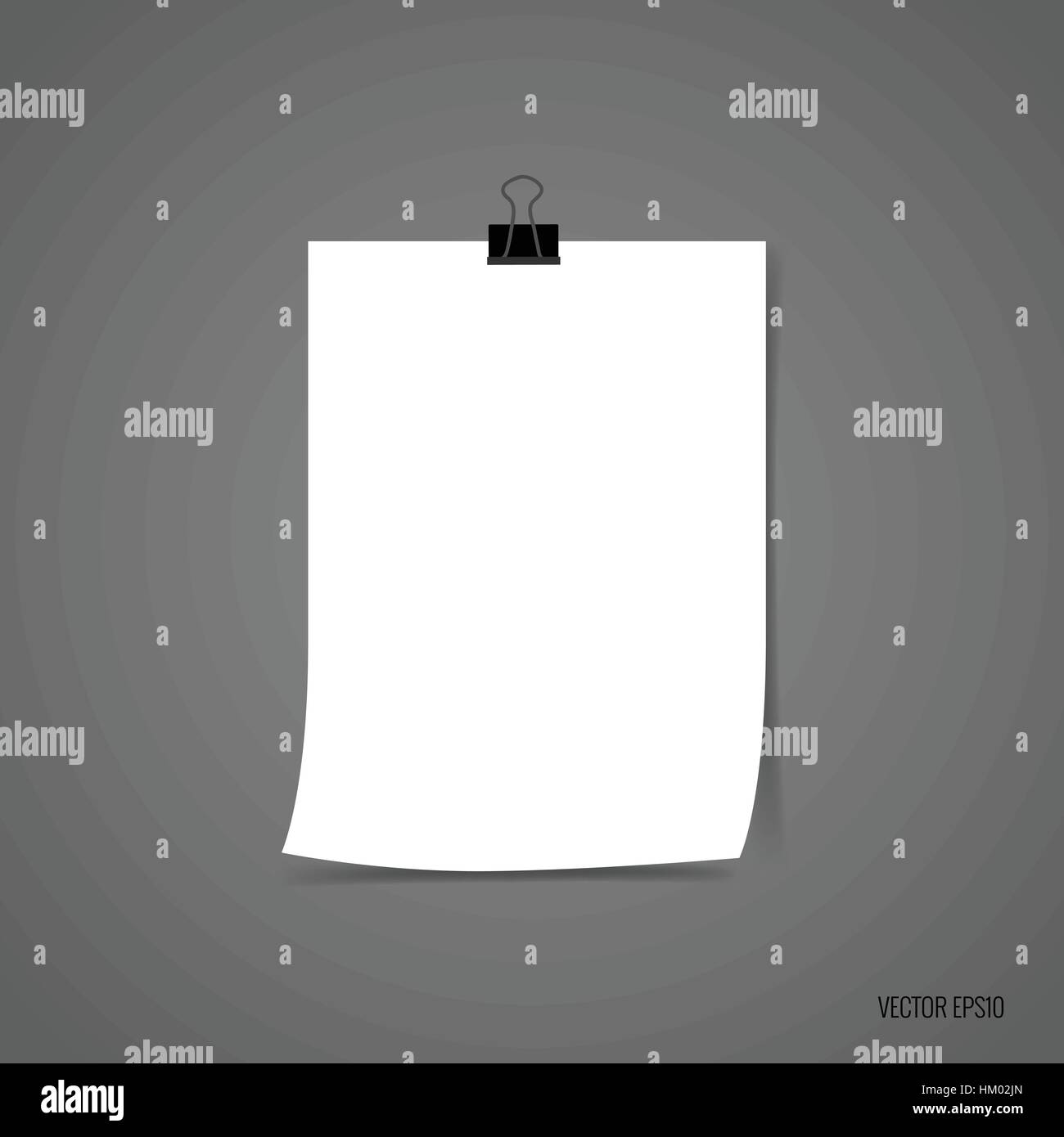 Blank white note papers, ready for your message. Vector illustration ...