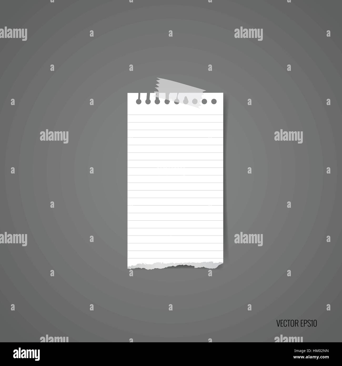 White torn note papers. Vector illustration Stock Vector Image & Art ...