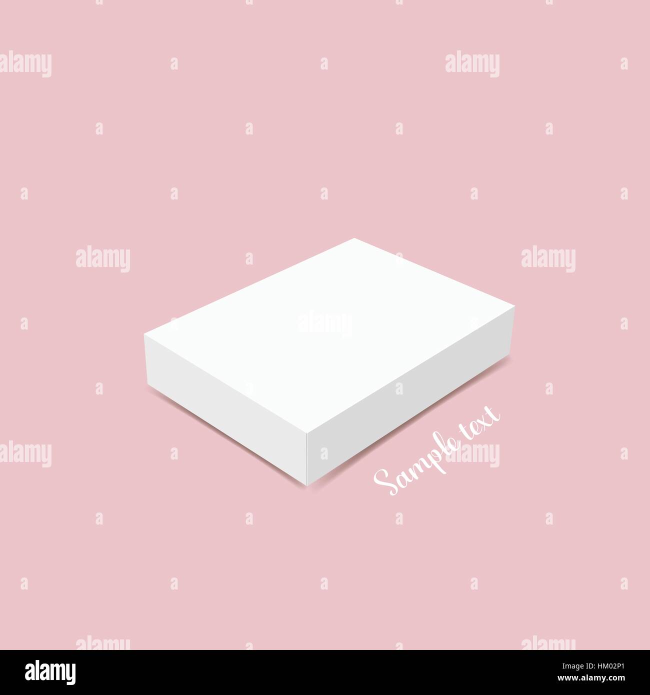 Blank white box mock up. Vector illustration Stock Vector Image & Art ...
