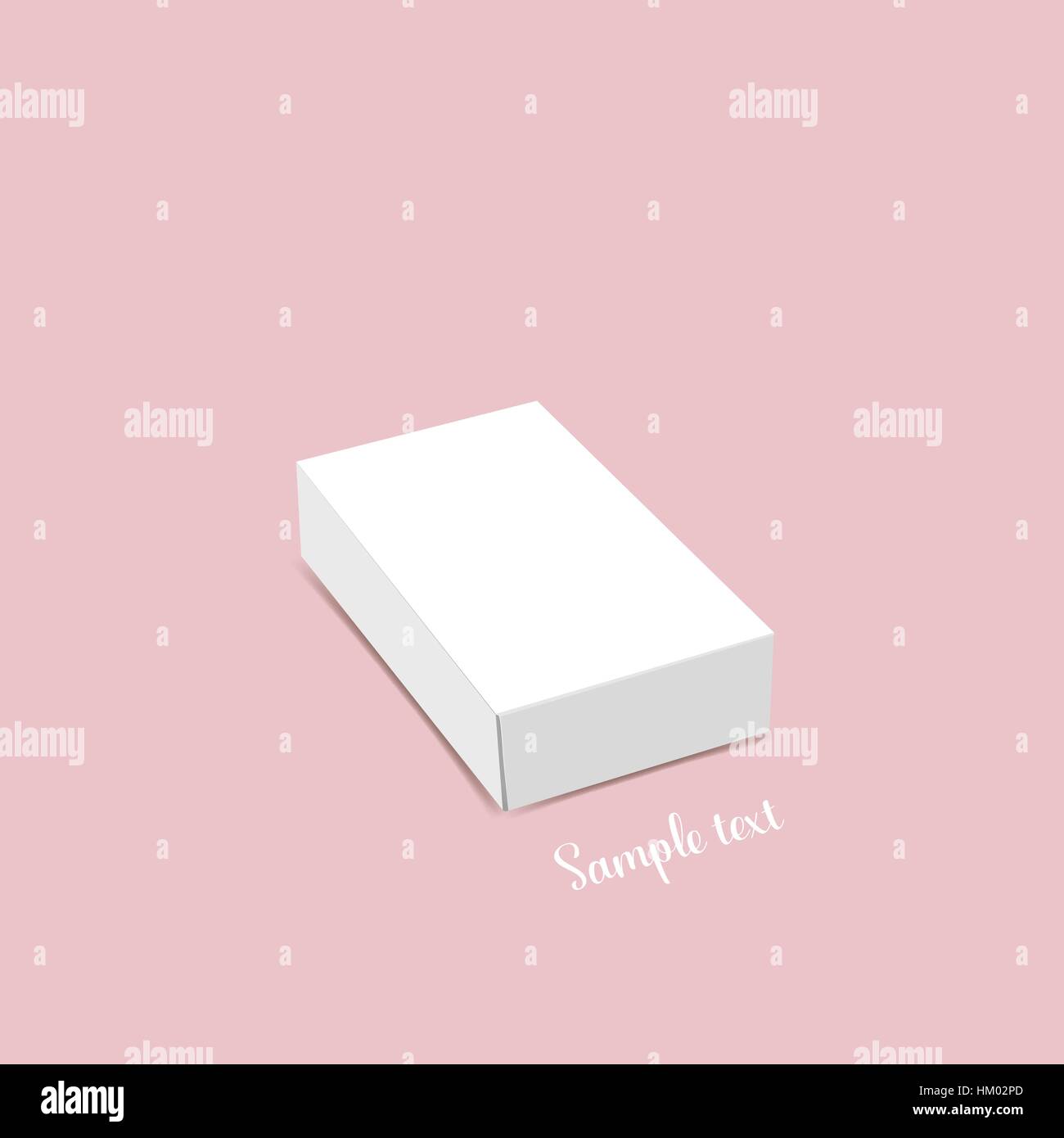 Blank white box mock up. Vector illustration Stock Vector Image & Art ...