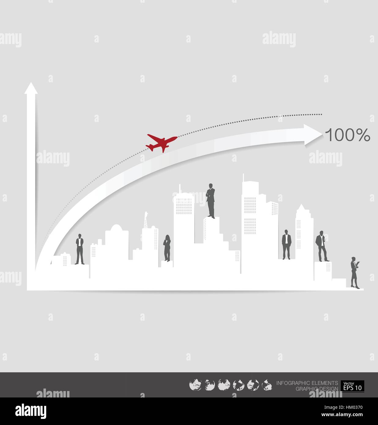 Modern design graph. Business graph to success, can use for business ...