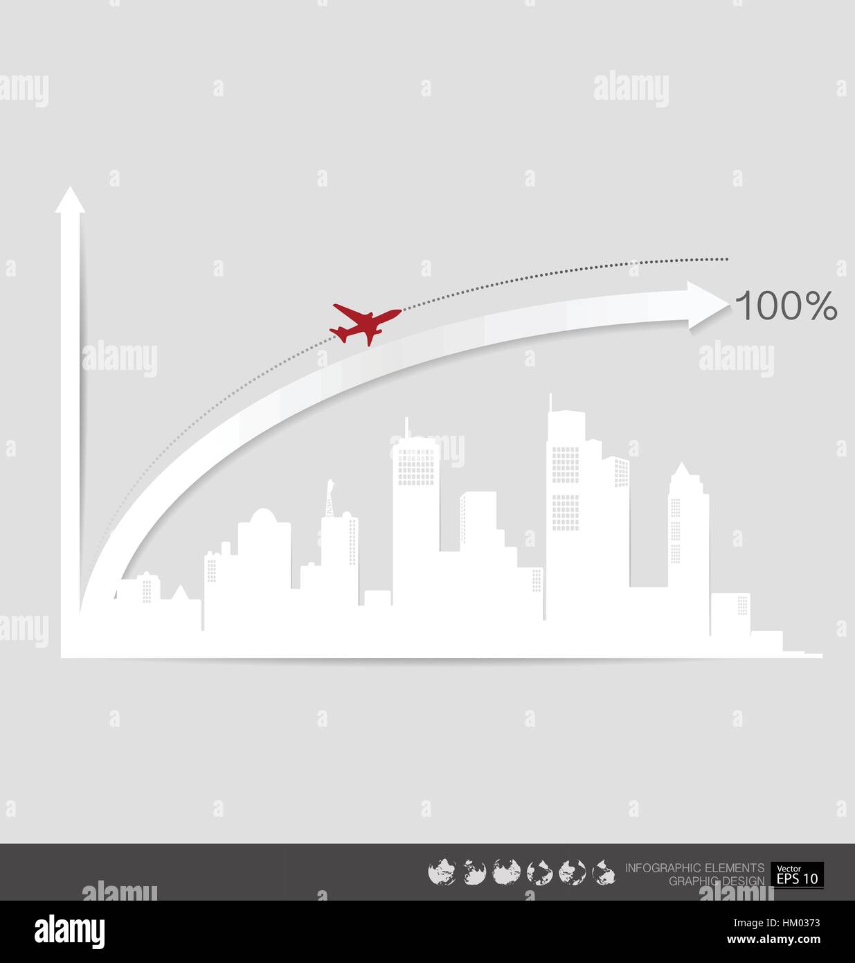 Modern design graph. Business graph to success, can use for business ...