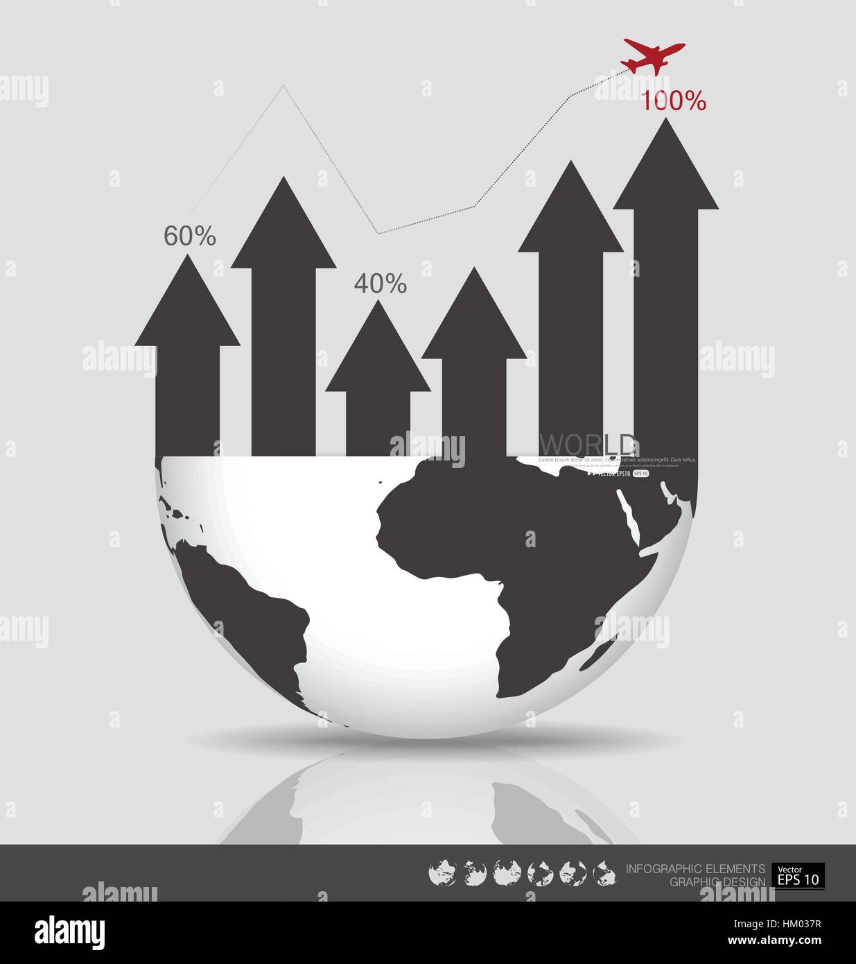 Modern design graph. Business graph to success, can use for business ...