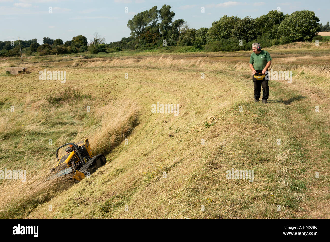 McConnel Robocut radio controlled grass cutter, Shingle Street, Suffolk ...