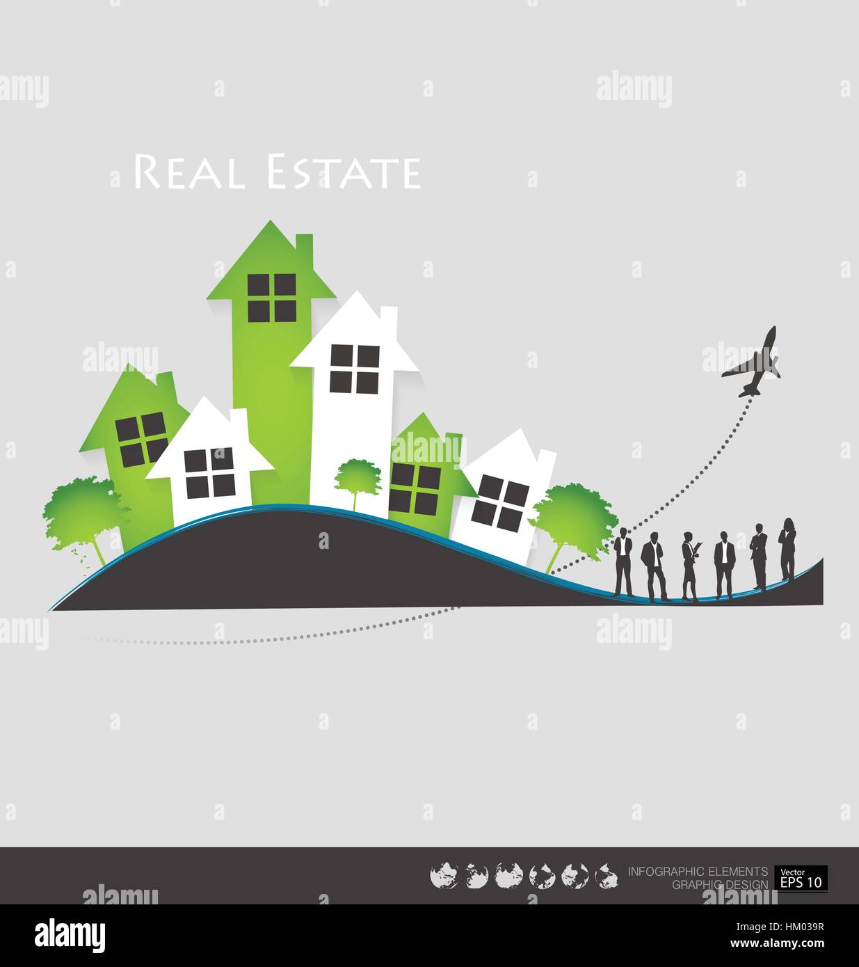Real Estate House. Vector illustration Stock Vector Image & Art - Alamy
