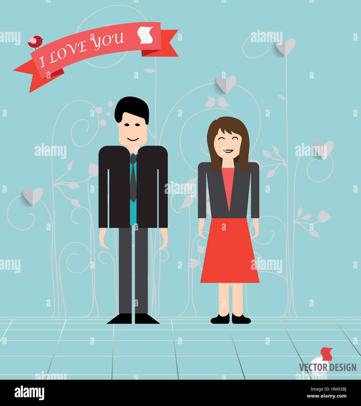 Business people cartoon, two office workers. Vector illustration Stock ...