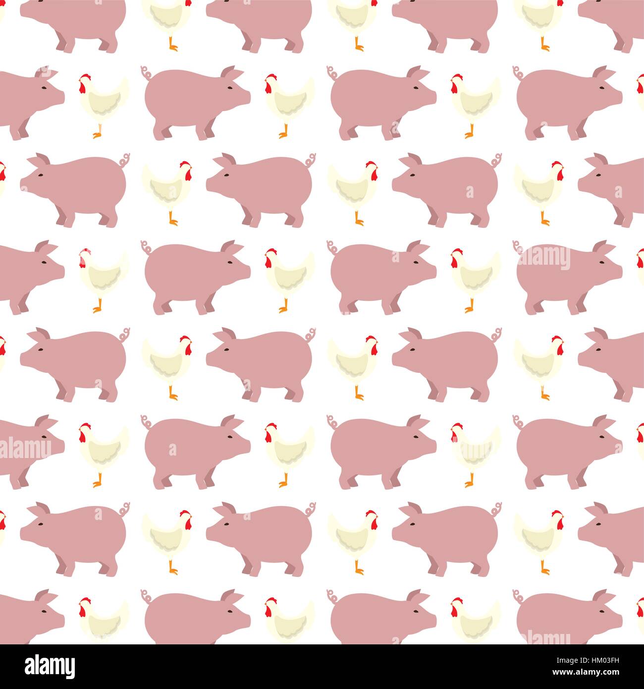 animal farm pattern background vector illustration design Stock Vector ...