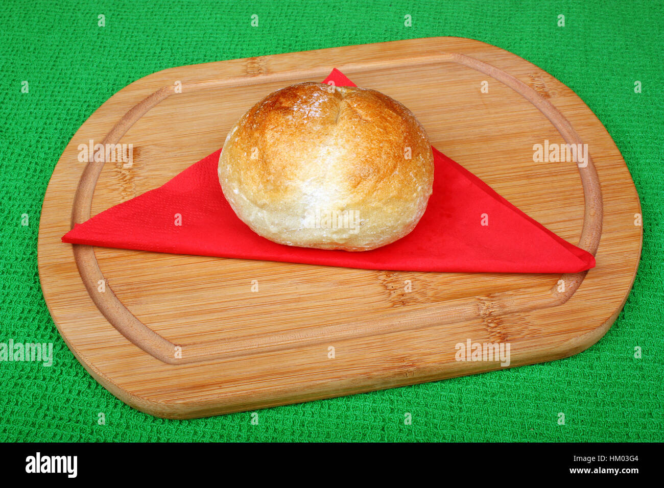 Traditional fresh, crispy bread from the bakery on a wooden board Stock ...
