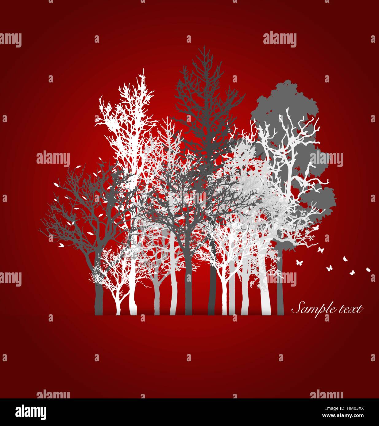 Abstract trees. Vector illustration Stock Vector Image & Art - Alamy
