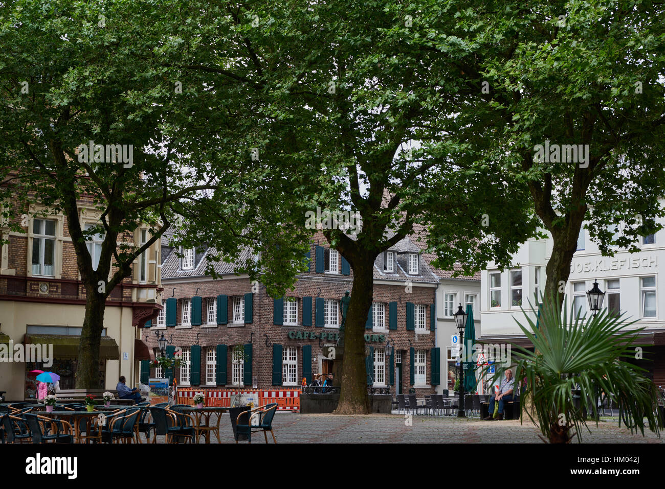 KEMPEN, GERMANY - JULY 13, 2016: The historic market place build s the ...