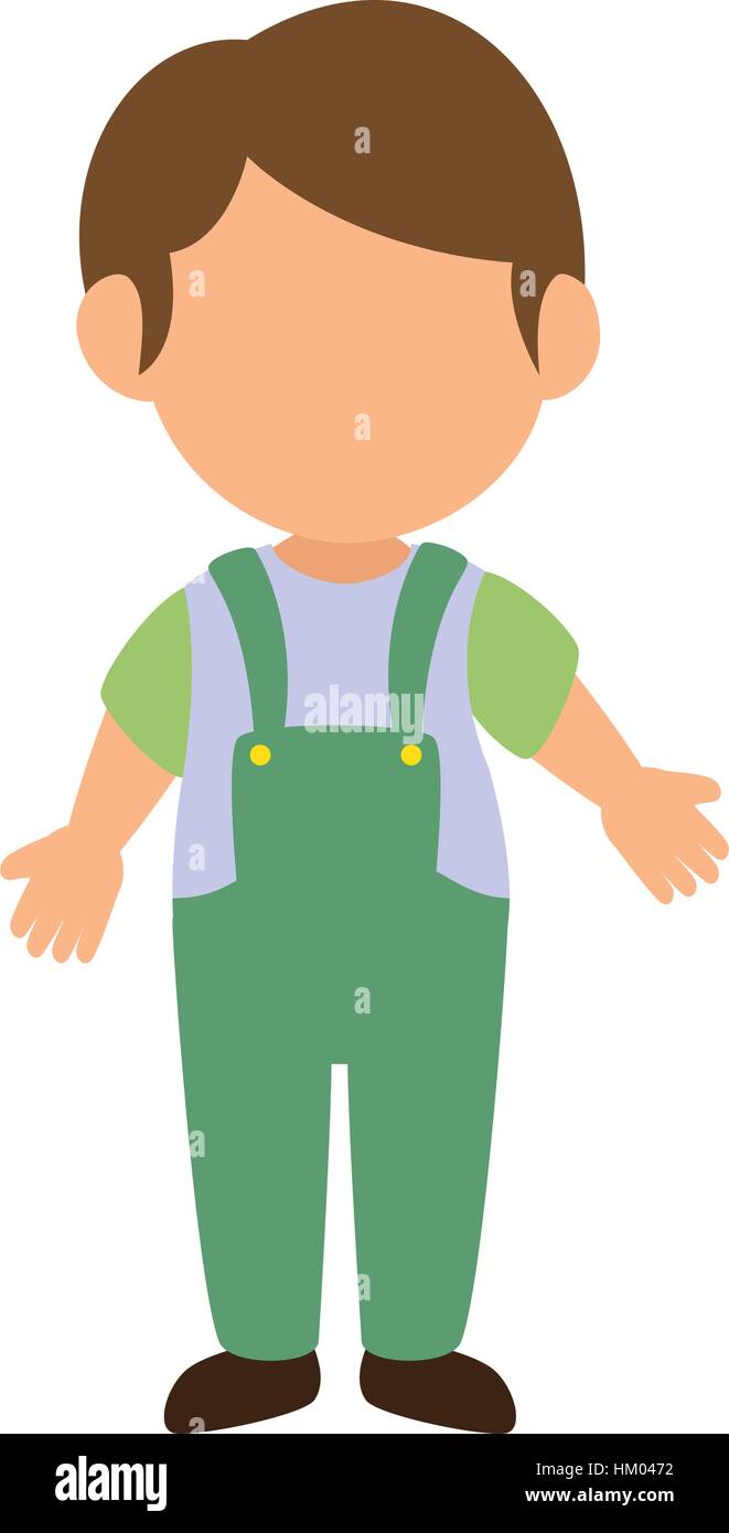 cute boy avatar character vector illustration design Stock Vector Image ...