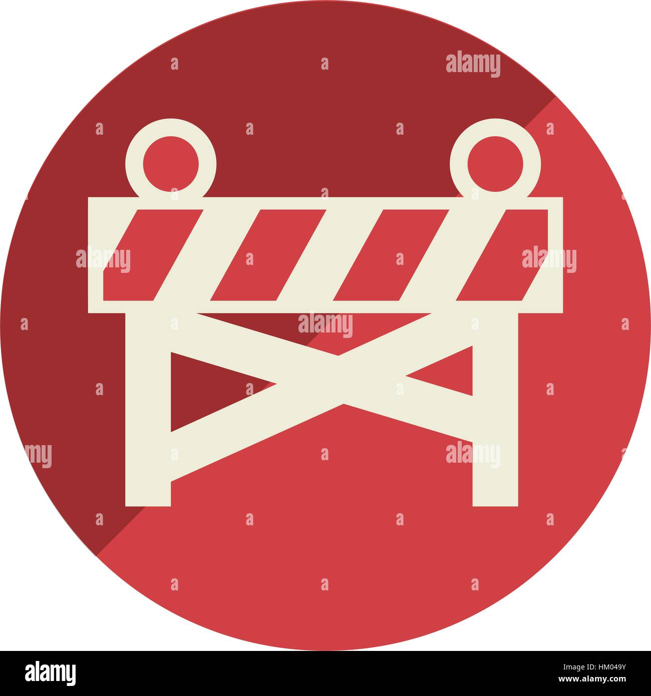 fence light construction sign vector illustration design Stock Vector ...