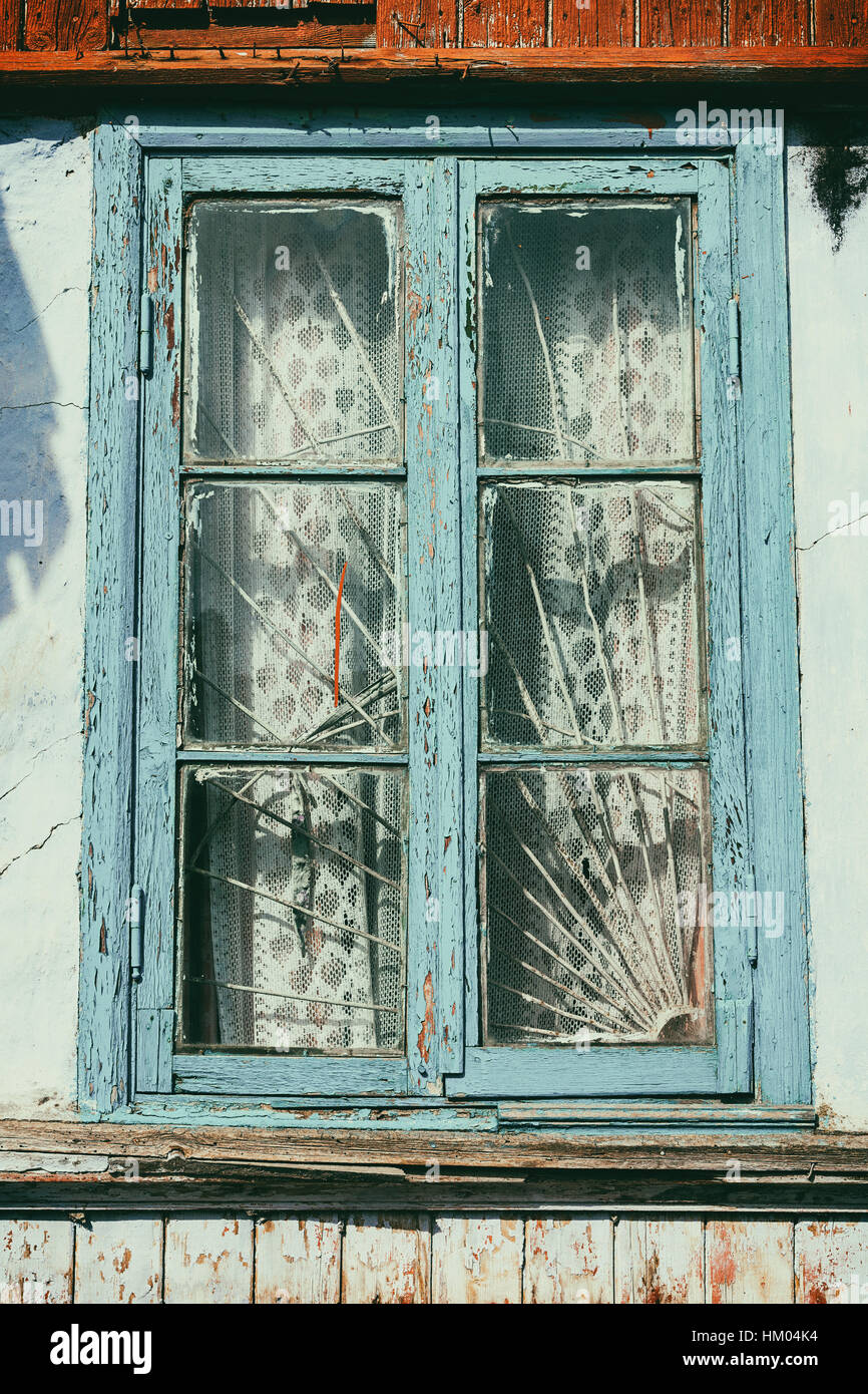 Window of old village house Stock Photo - Alamy
