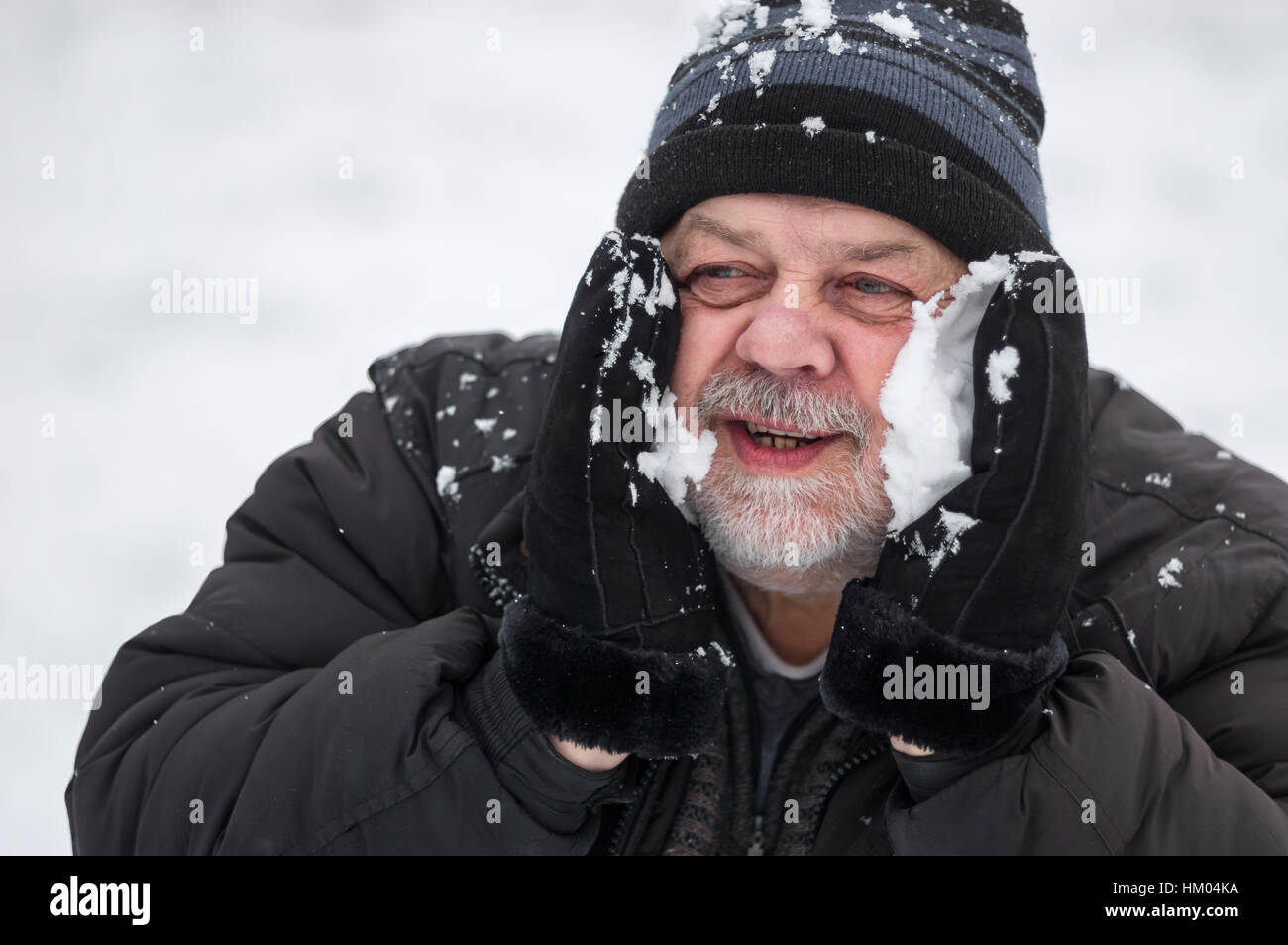 Man cold cheeks not woman not child hi-res stock photography and images ...