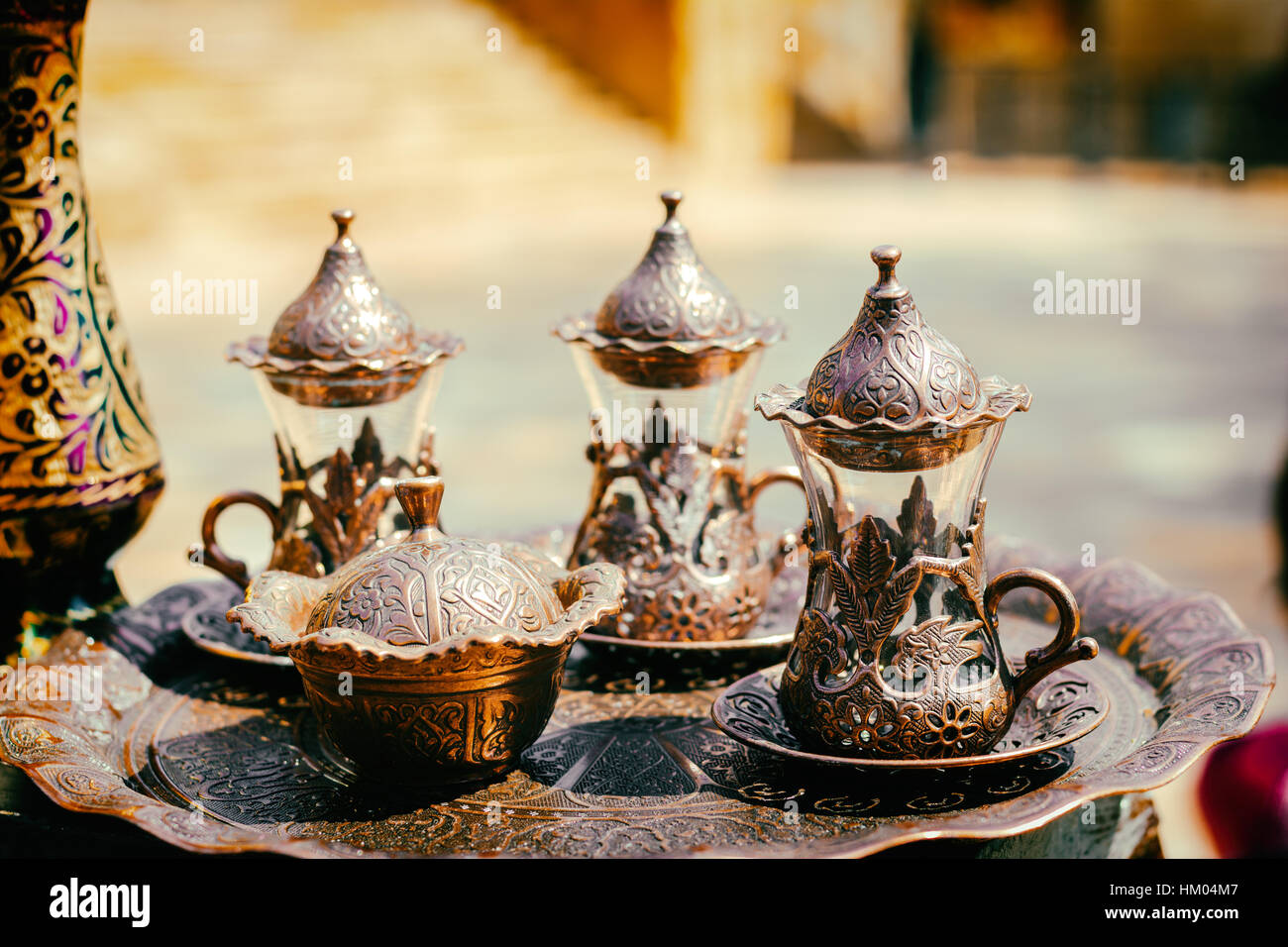 Copper tea set hi-res stock photography and images - Alamy