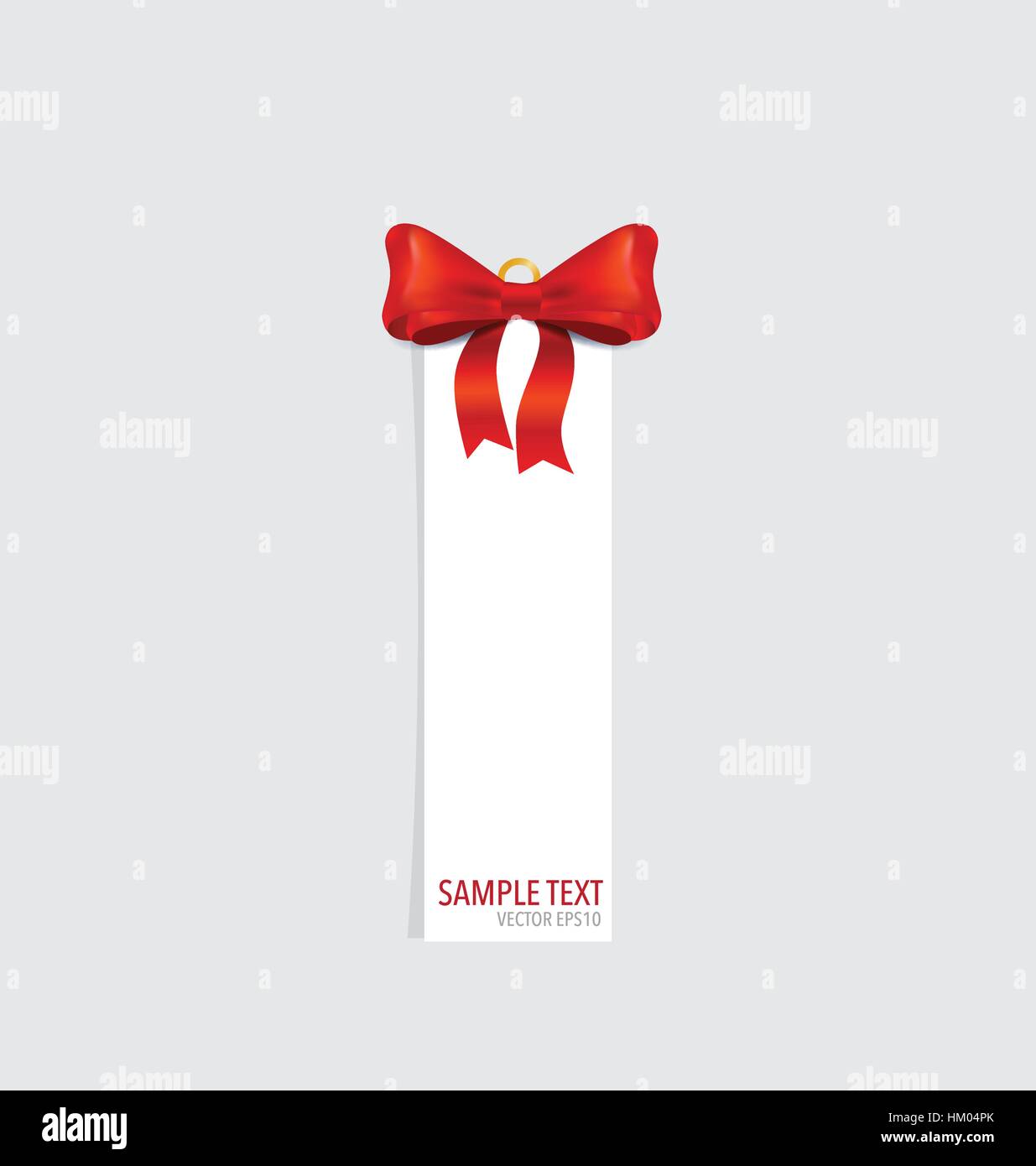 Cards with red ribbons. Vector illustration Stock Vector Image & Art ...