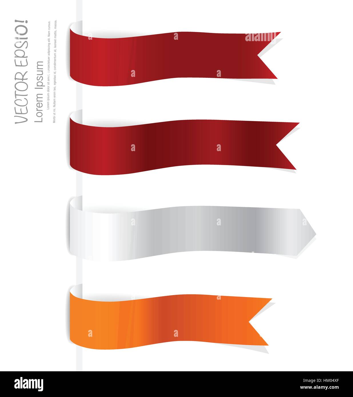Shiny ribbon promotional products design with copy space. Vector ...