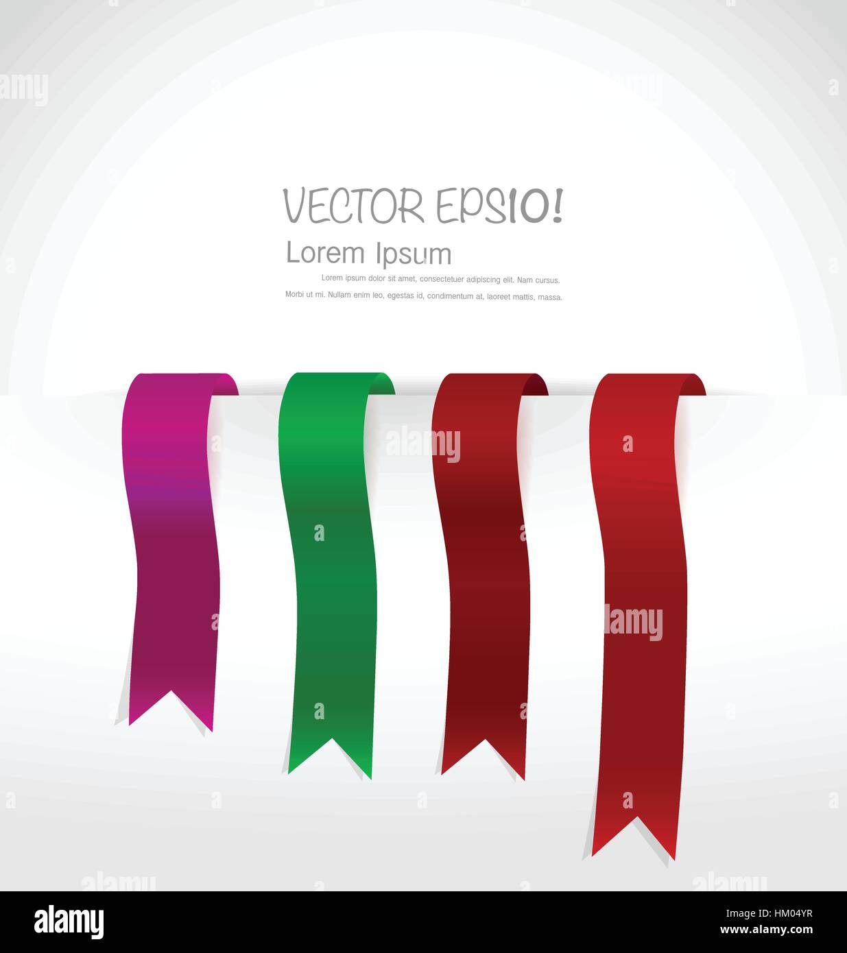 Shiny ribbon promotional products design with copy space. Vector ...