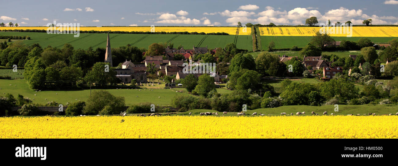 Summer view over Barrowden village, Rutland County, England, UK Stock ...