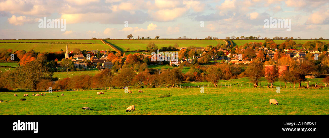 Autumn view over Barrowden village, Rutland County, England, UK Stock ...