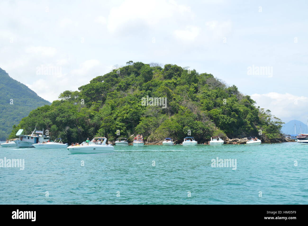 Scenic views of the island of Ilha Grande (Big Island), the ...