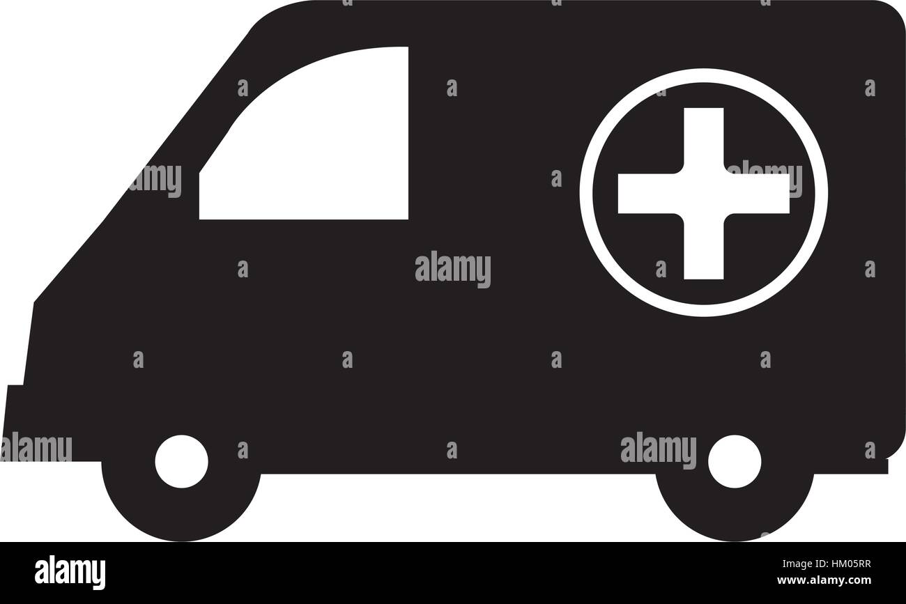 ambulance emergency vehicle icon vector illustration design Stock ...