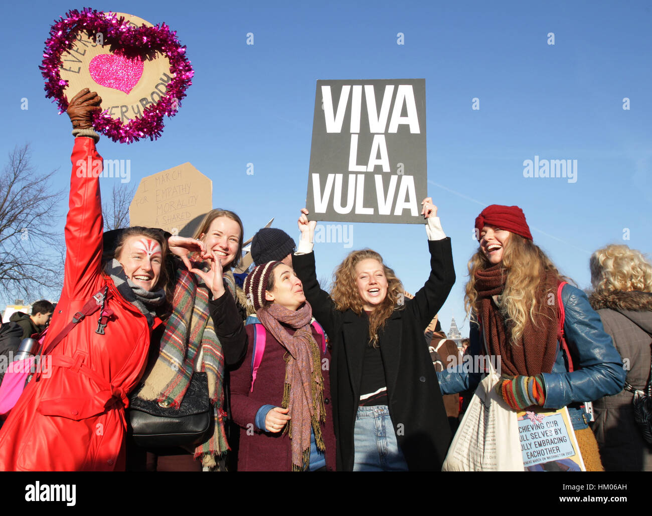 Usa flag at womens rights rally hi-res stock photography and images - Alamy