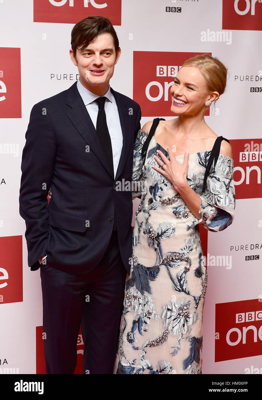 Sam Riley and Kate Bosworth attending the screening of new BBC drama SS ...
