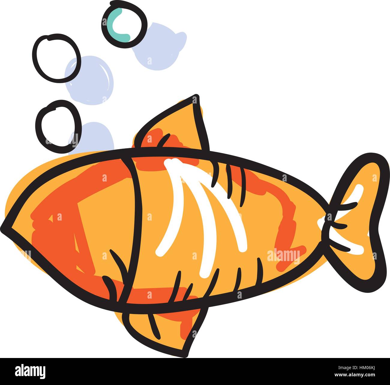 fish animal drawing icon vector illustration design Stock Vector Image ...