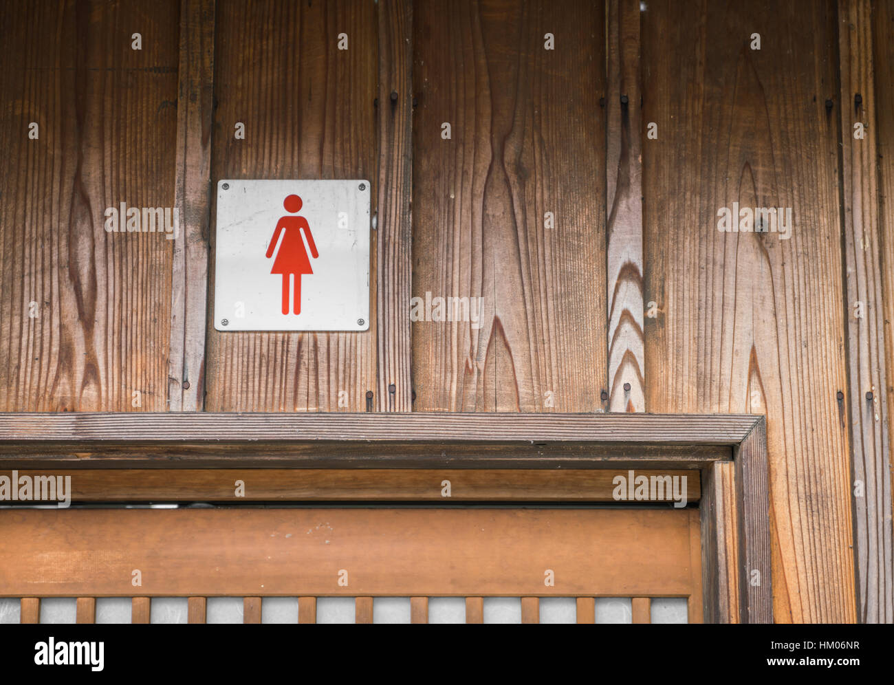 Woman toilet sign Stock Photo - Alamy