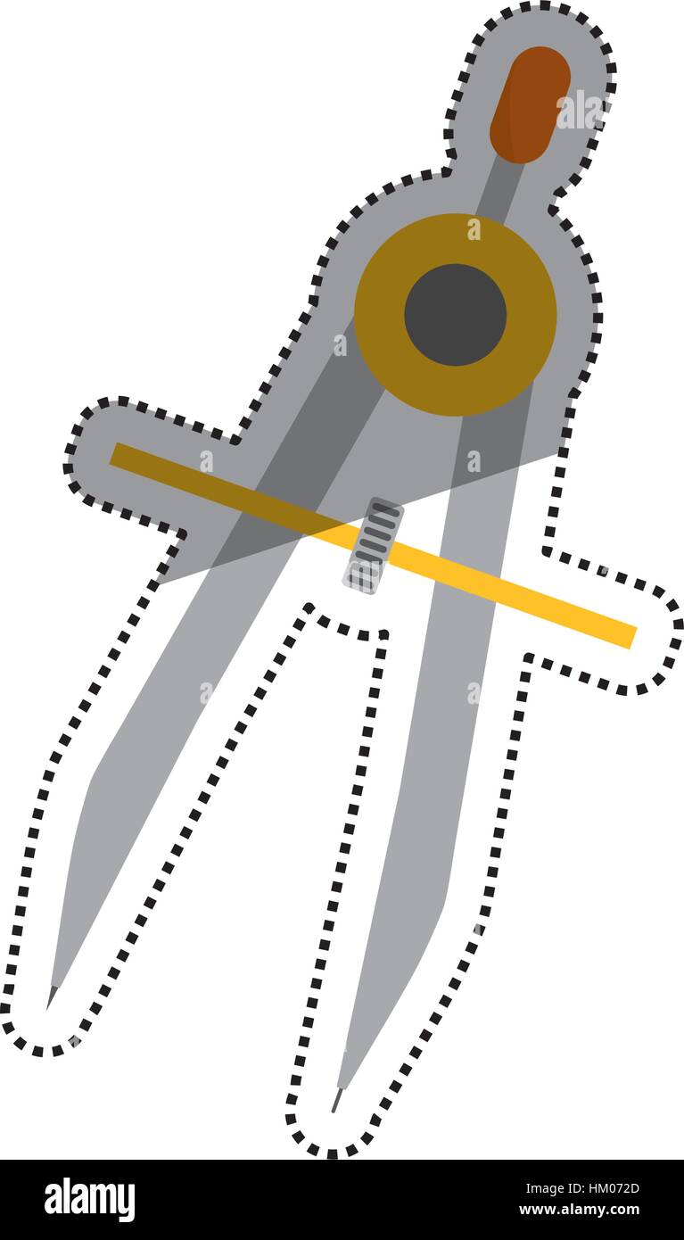 Compass geometric utensil icon vector illustration graphic design Stock ...