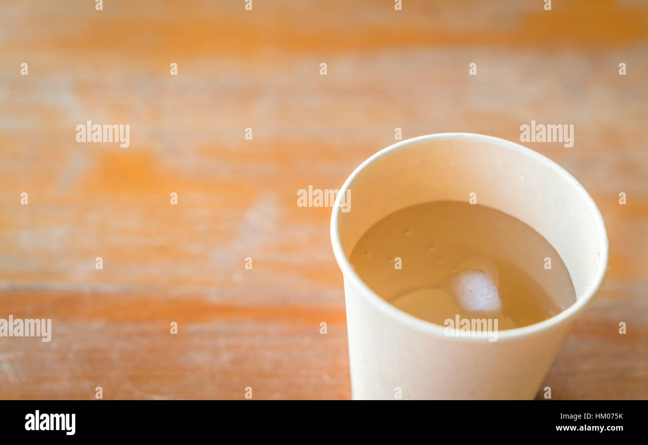 Water in paper cups Stock Photo - Alamy