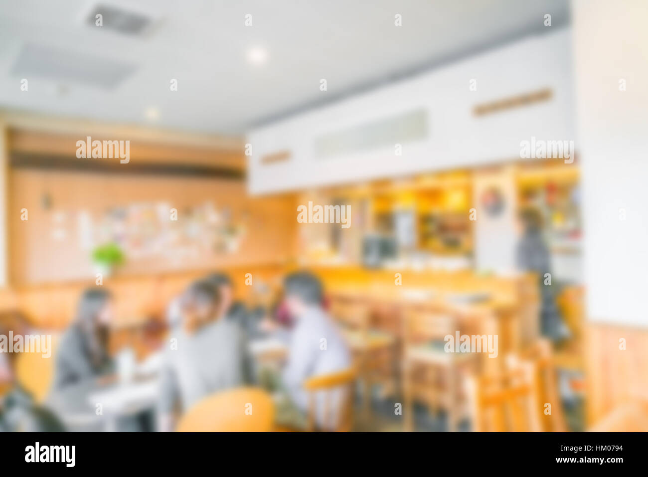Coffee shop blur background Stock Photo - Alamy