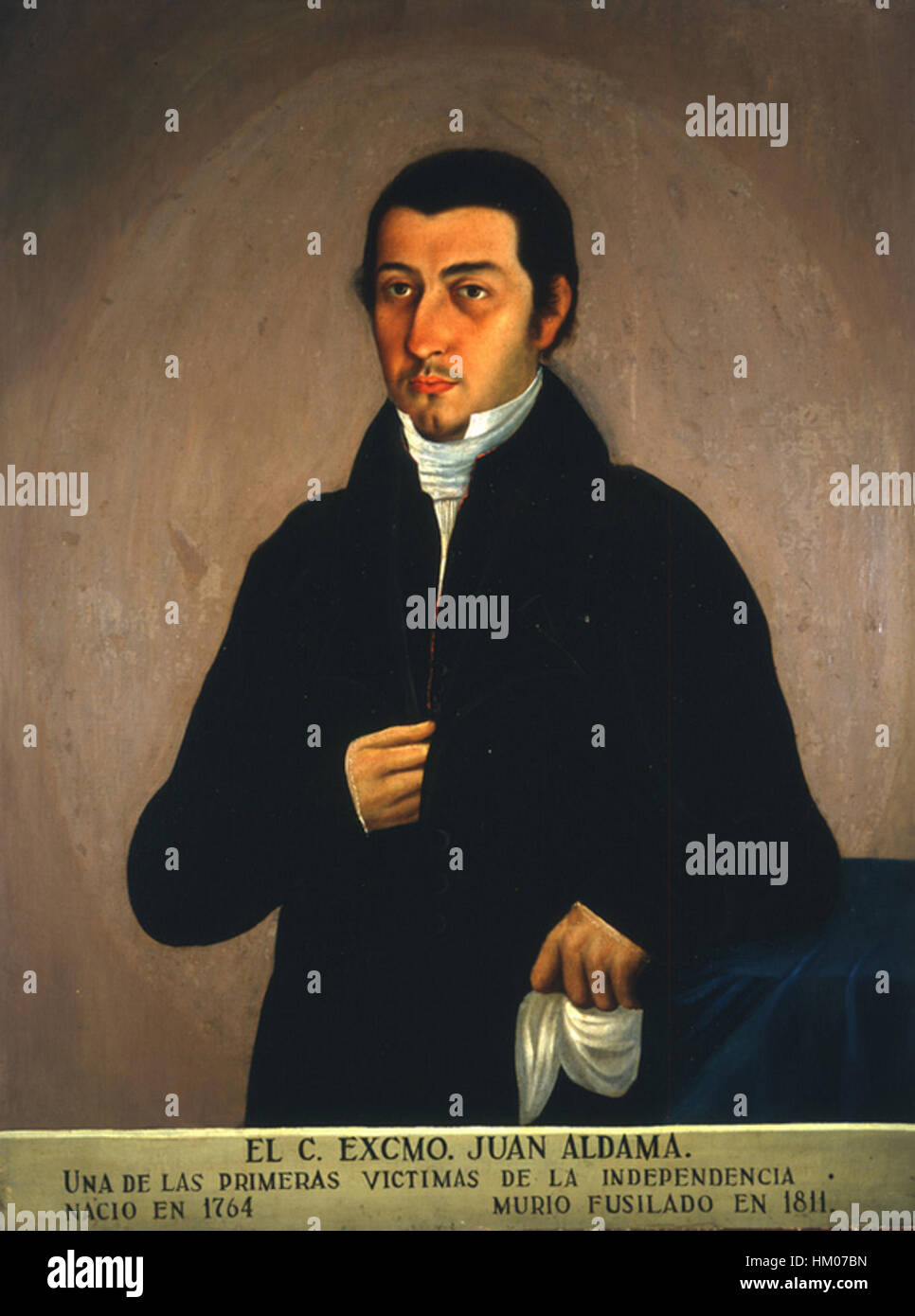 This painting by Juan Aldama highlights a key historical figure ...