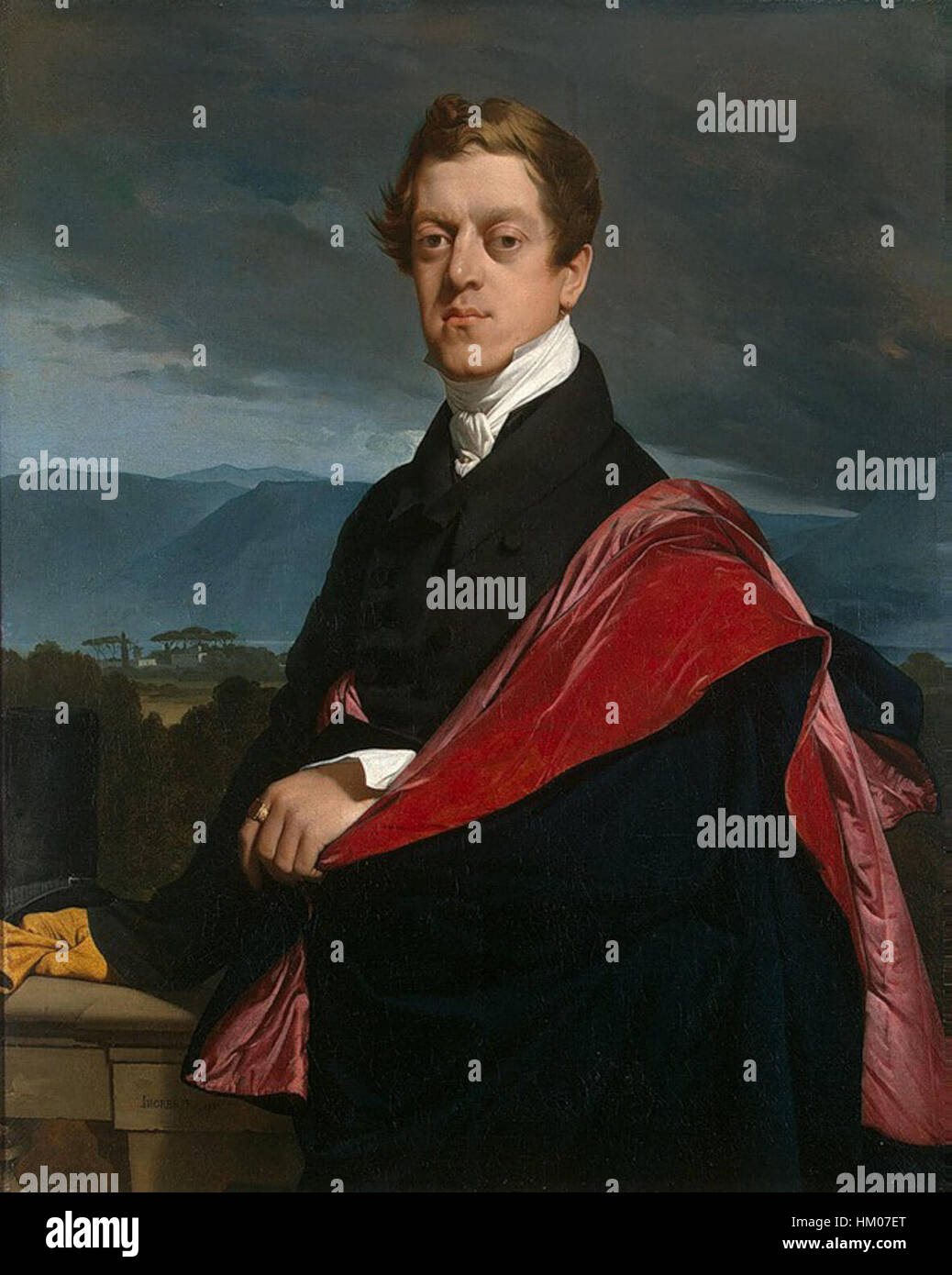 This artwork by Jean Auguste Dominique Ingres, a prominent French ...