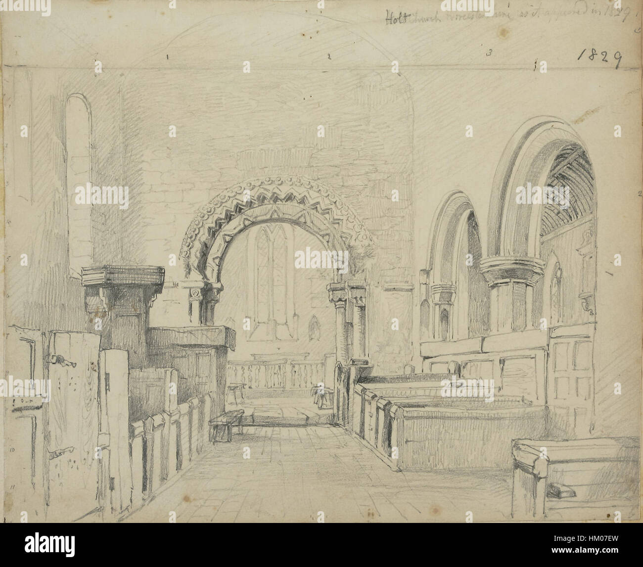 The *Lines family sketchbook* from Holt Church 030 showcases sketches ...