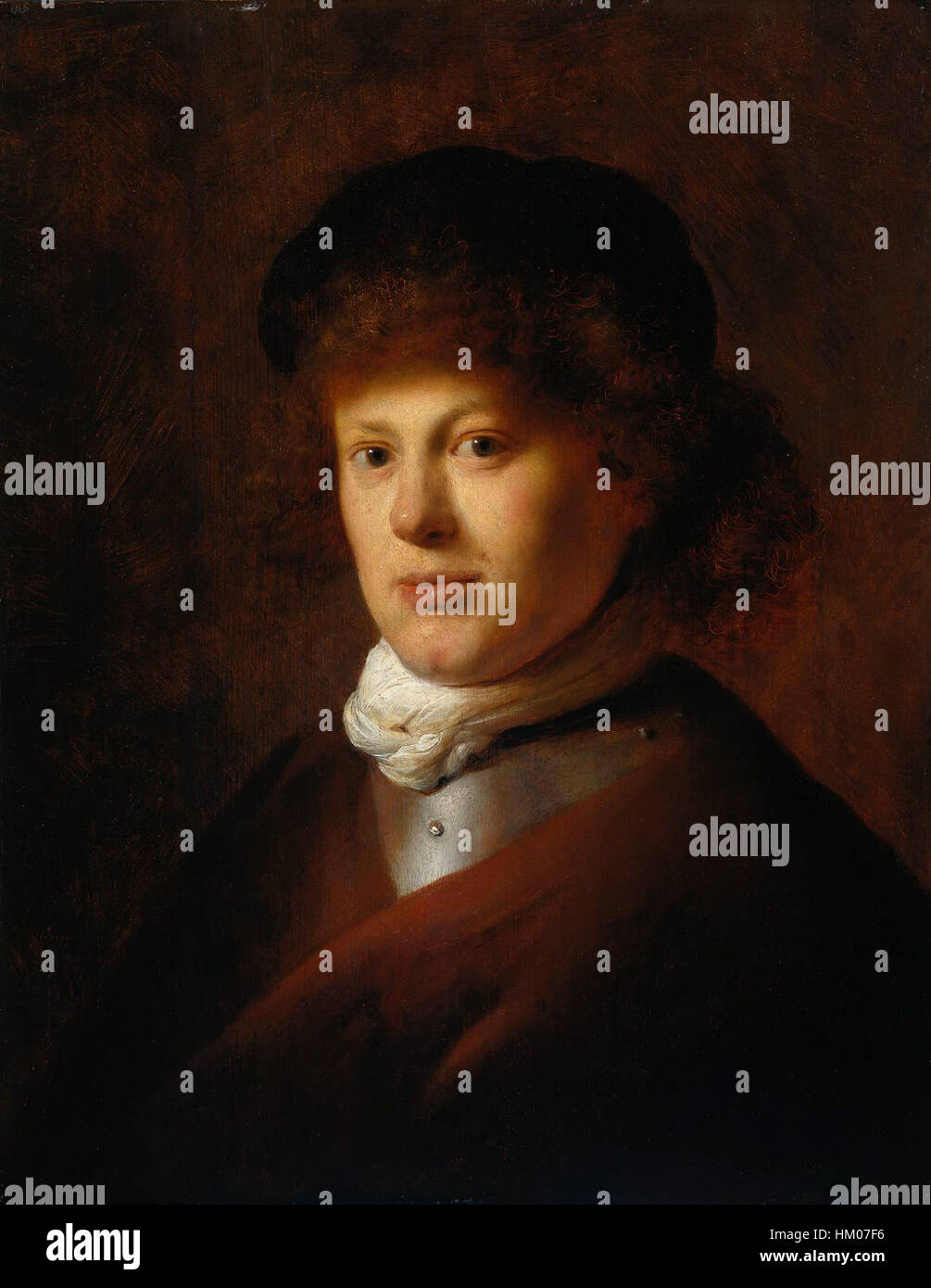 This portrait of Rembrandt by Jan Lievens captures the renowned Dutch ...