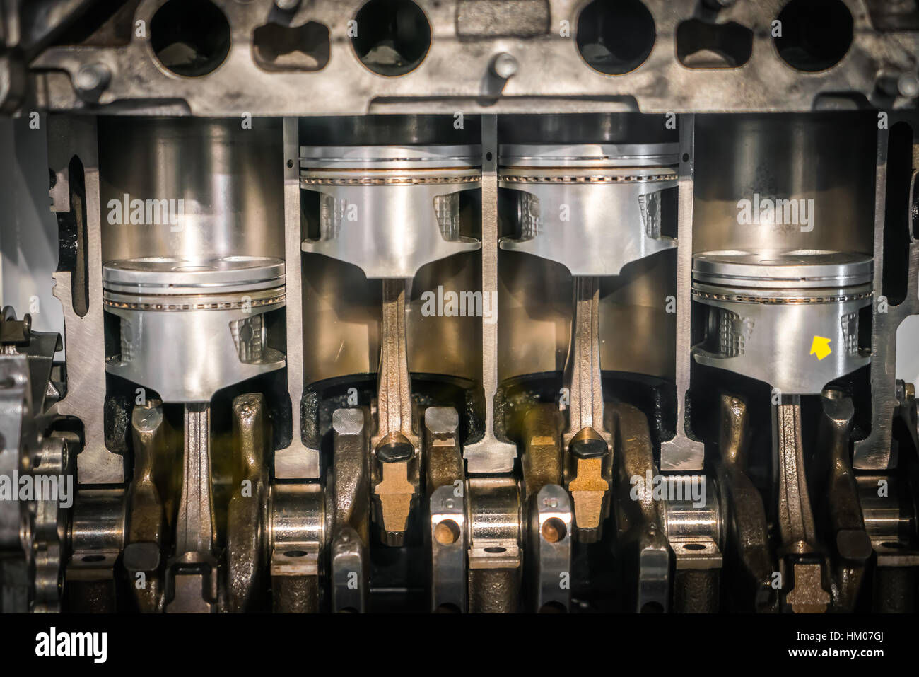 Engine piston cross section Stock Photo - Alamy