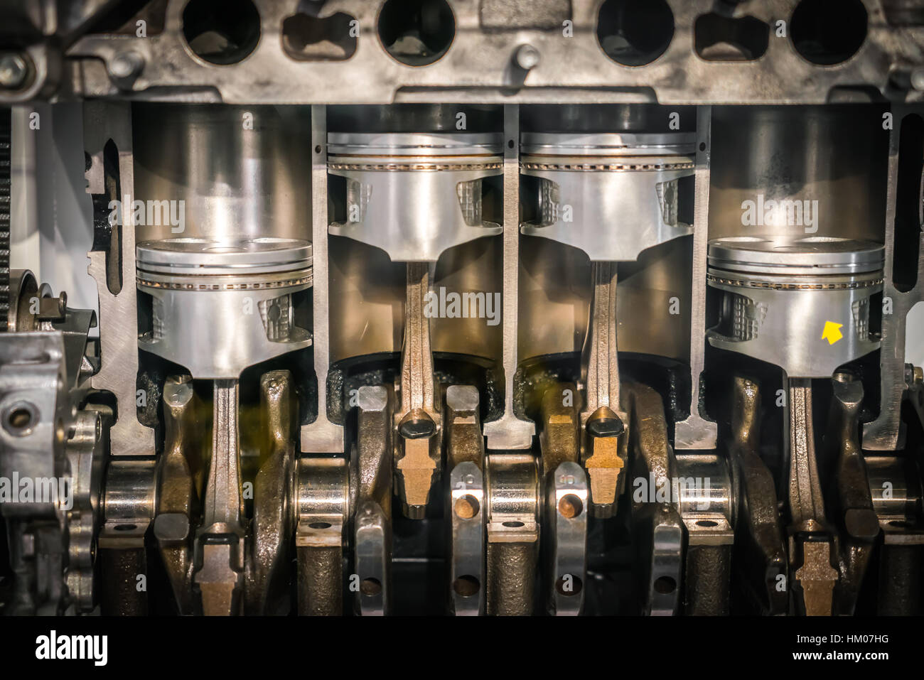 Engine piston cross section Stock Photo - Alamy