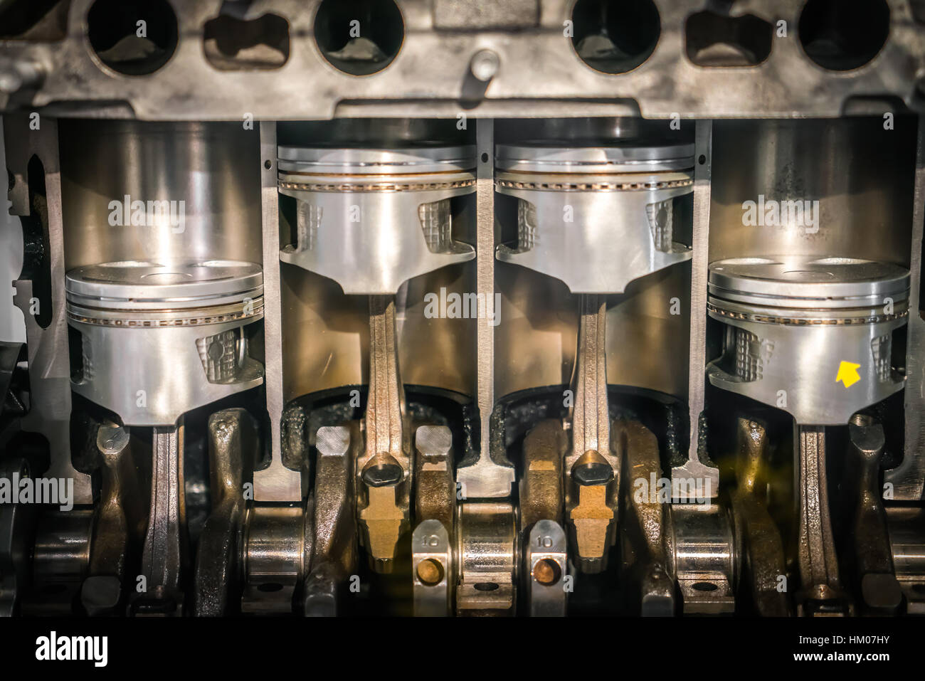 Engine piston cross section Stock Photo - Alamy