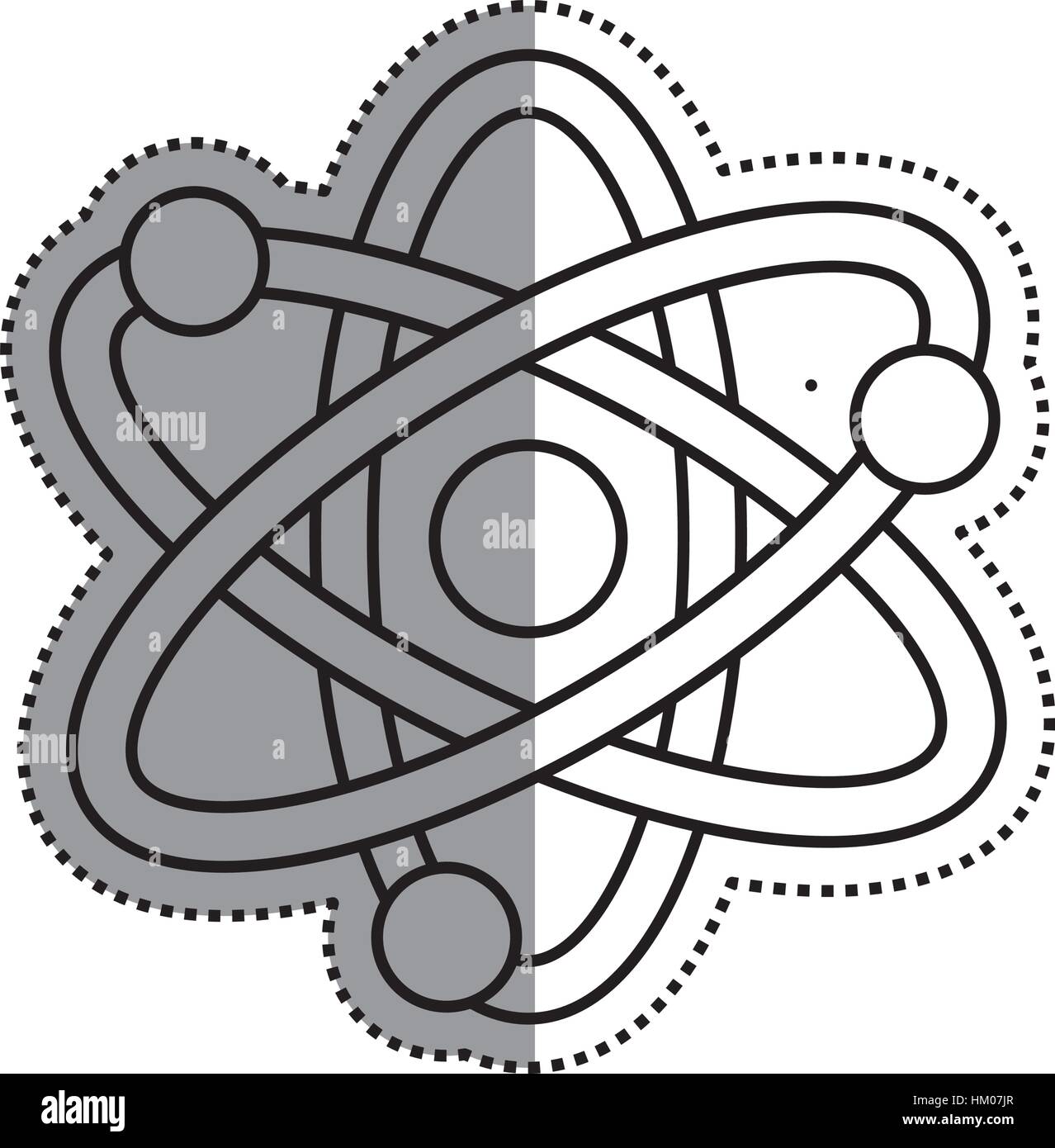 Atom molecule isolated icon vector illustration graphic design Stock ...