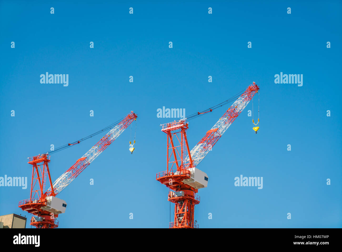 Crane and building construction site Stock Photo - Alamy