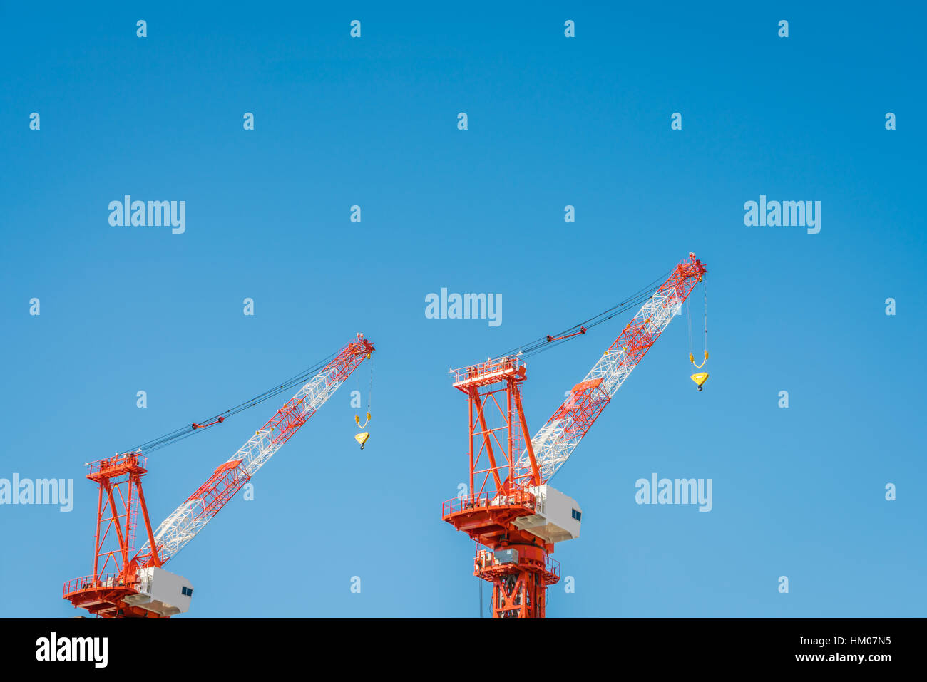 Crane and building construction site Stock Photo - Alamy
