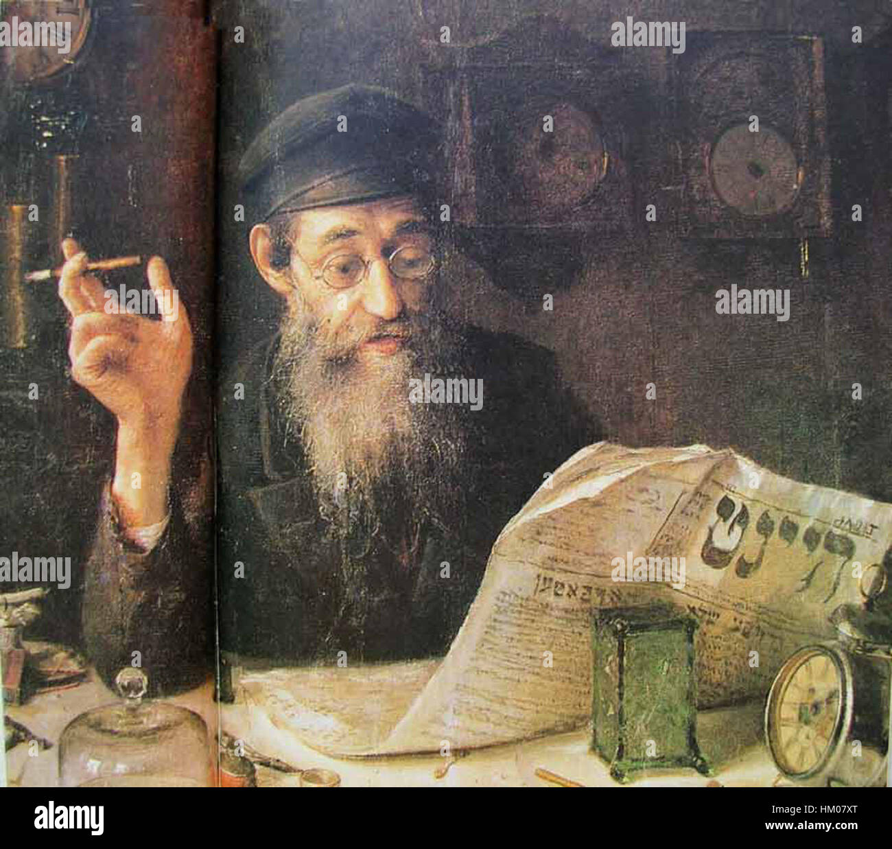 This piece captures a scene of Jewish life in Vitebsk, Russia ...