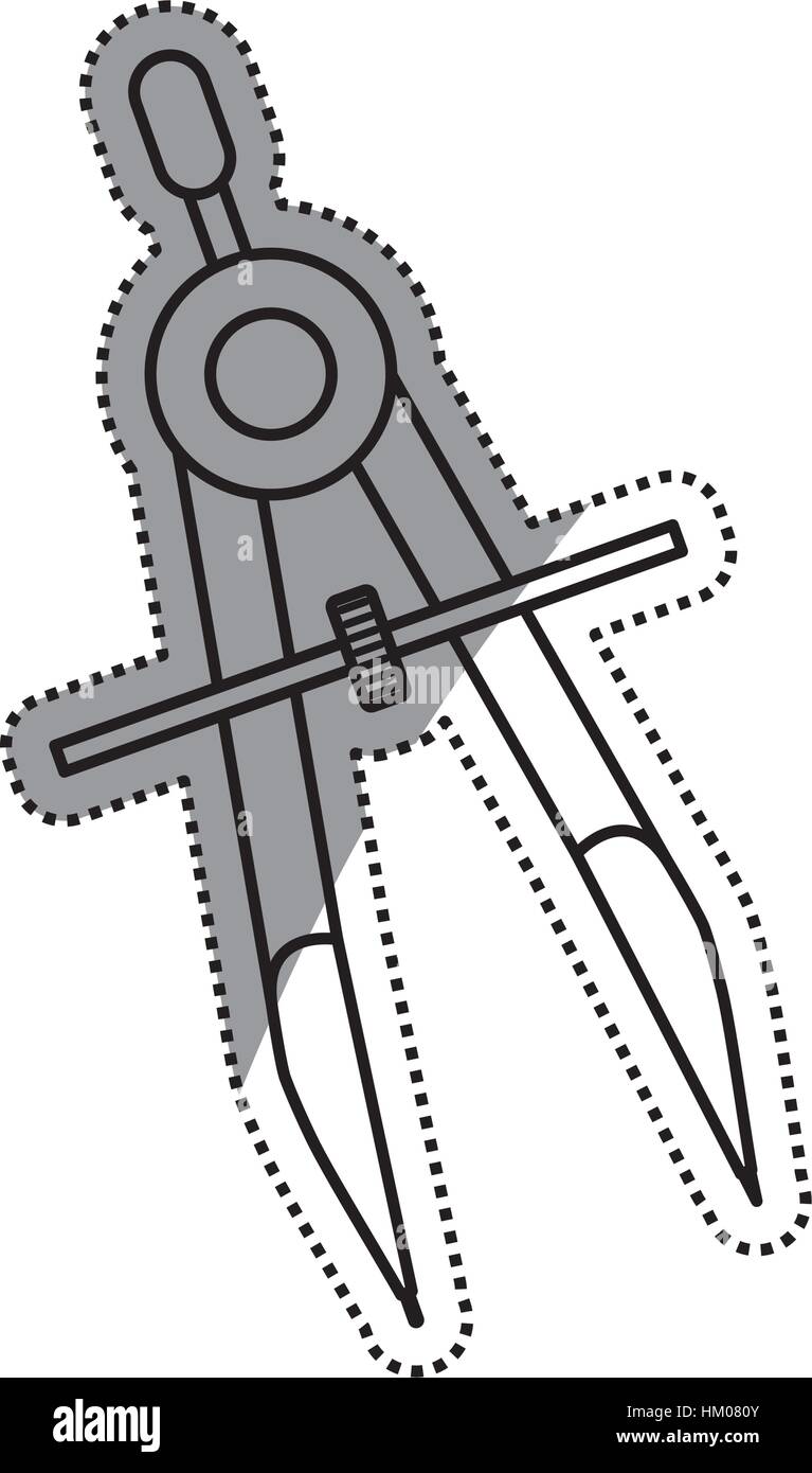 Compass geometric utensil icon vector illustration graphic design Stock ...