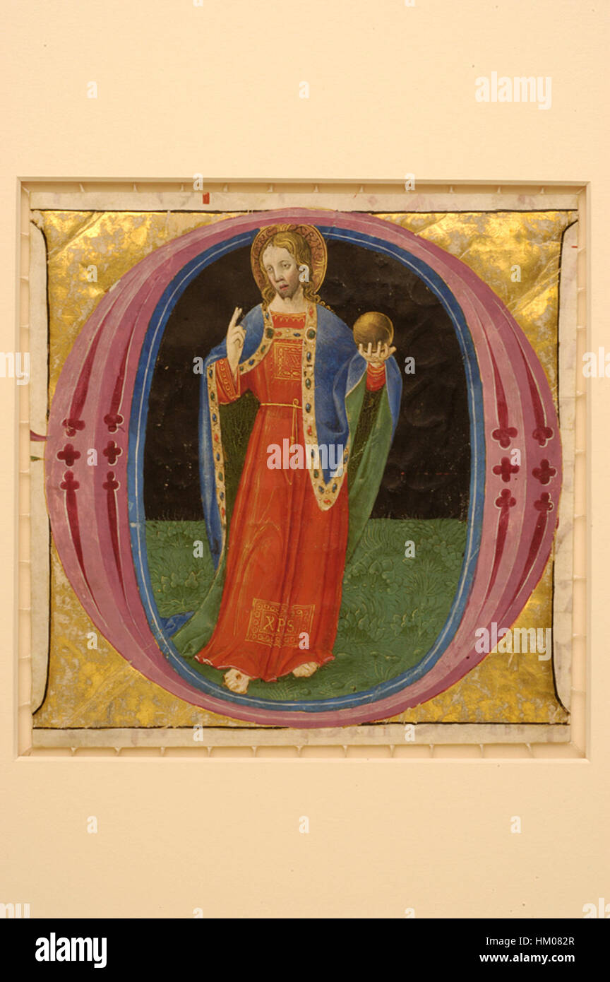 This illuminated leaf from an Antiphonary, dated to the medieval period ...